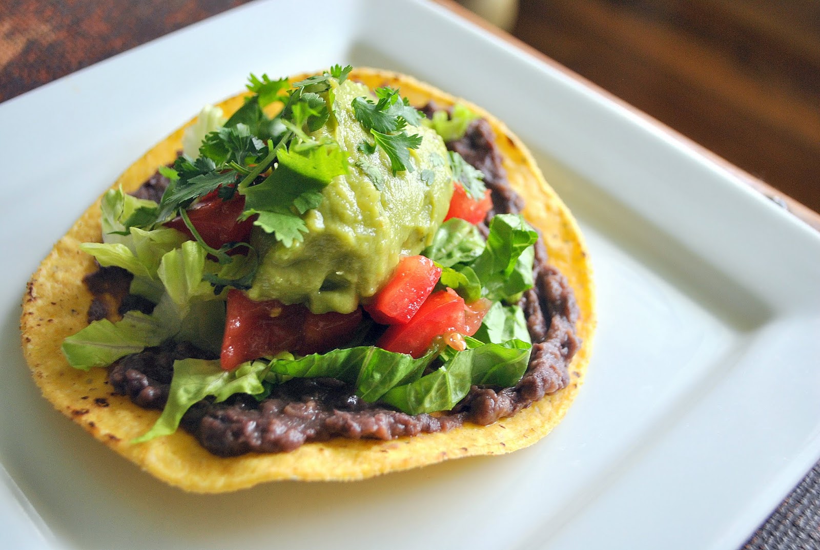 Easy Vegan Tostadas (Tostadas Veganas) - The Green Dish Blog