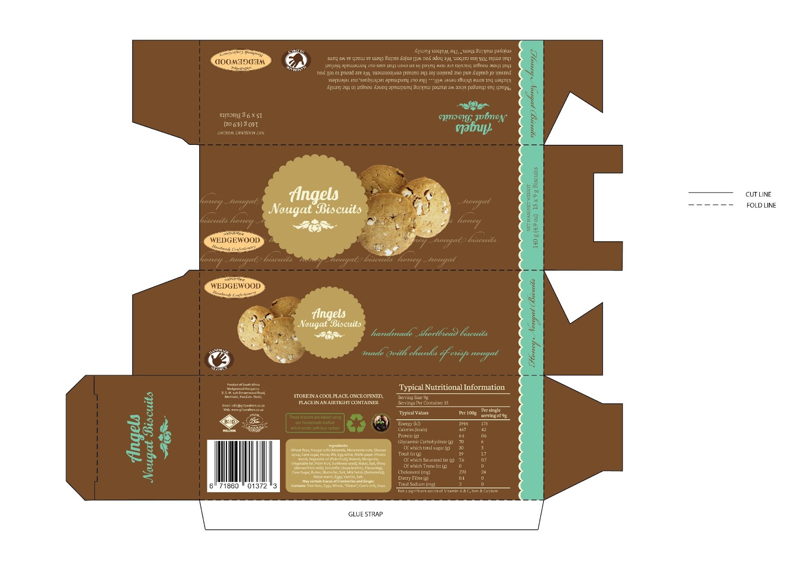 Dianne Bohler: Angels Biscuit Packaging