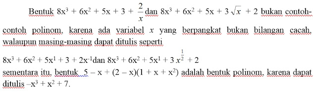 Ringkasan Materi Polinomial