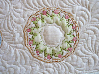 Sewing & Quilt Gallery: Embroidered China/Dishes Quilt