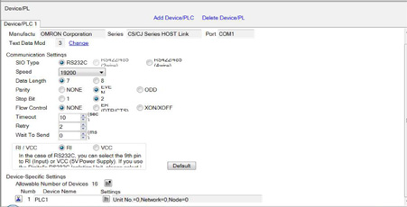 BewhizPLC: Connecting GP3000 with Omron PLCs C/V Series
