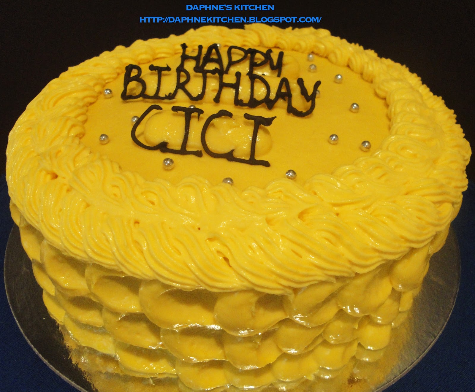 Daphne's Kitchen: Durian Cake with Extra Durian for Cici