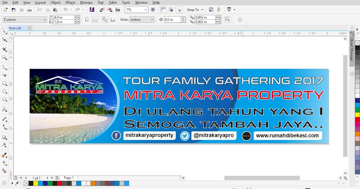 Contoh Pembuatan Banner Untuk Jalan Jalan Dengan Corel - Dan Lubas ...