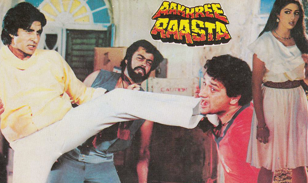 Sridevi: Amitabh Bachchan with Sridevi and Jaya Prada in Aakhree Rasta ...