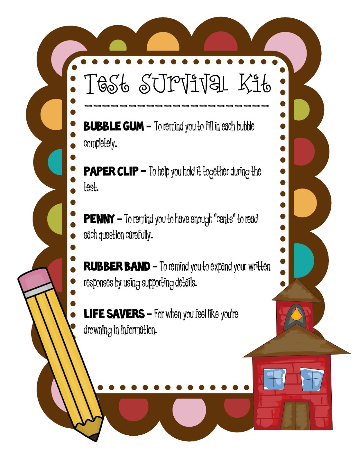 Love to Teach :): Test Survival Kit, Math and Michaels