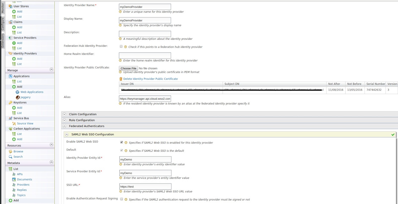Exchanging SAML2 Bearer Tokens with OAuth2 in WSO2 API Cloud. Exchanging SAML2 Bearer Tokens with OAuth2 in WSO2 API Cloud.