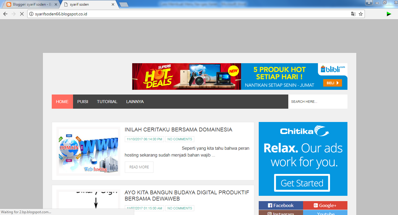 Cara Membuat Menu Navigasi Keren ~ syarif soden