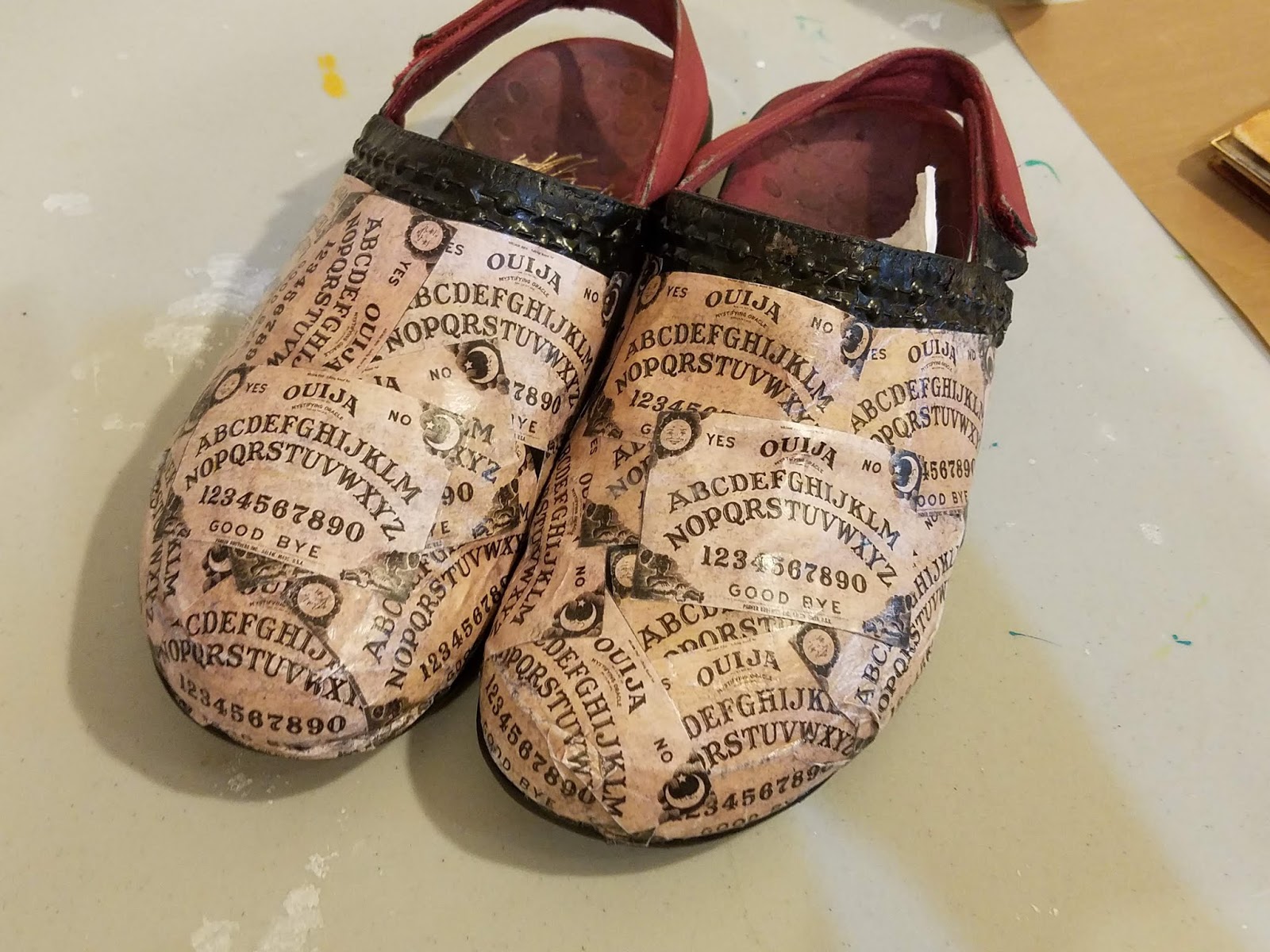 How to Customize Shoes with Mod Podge
