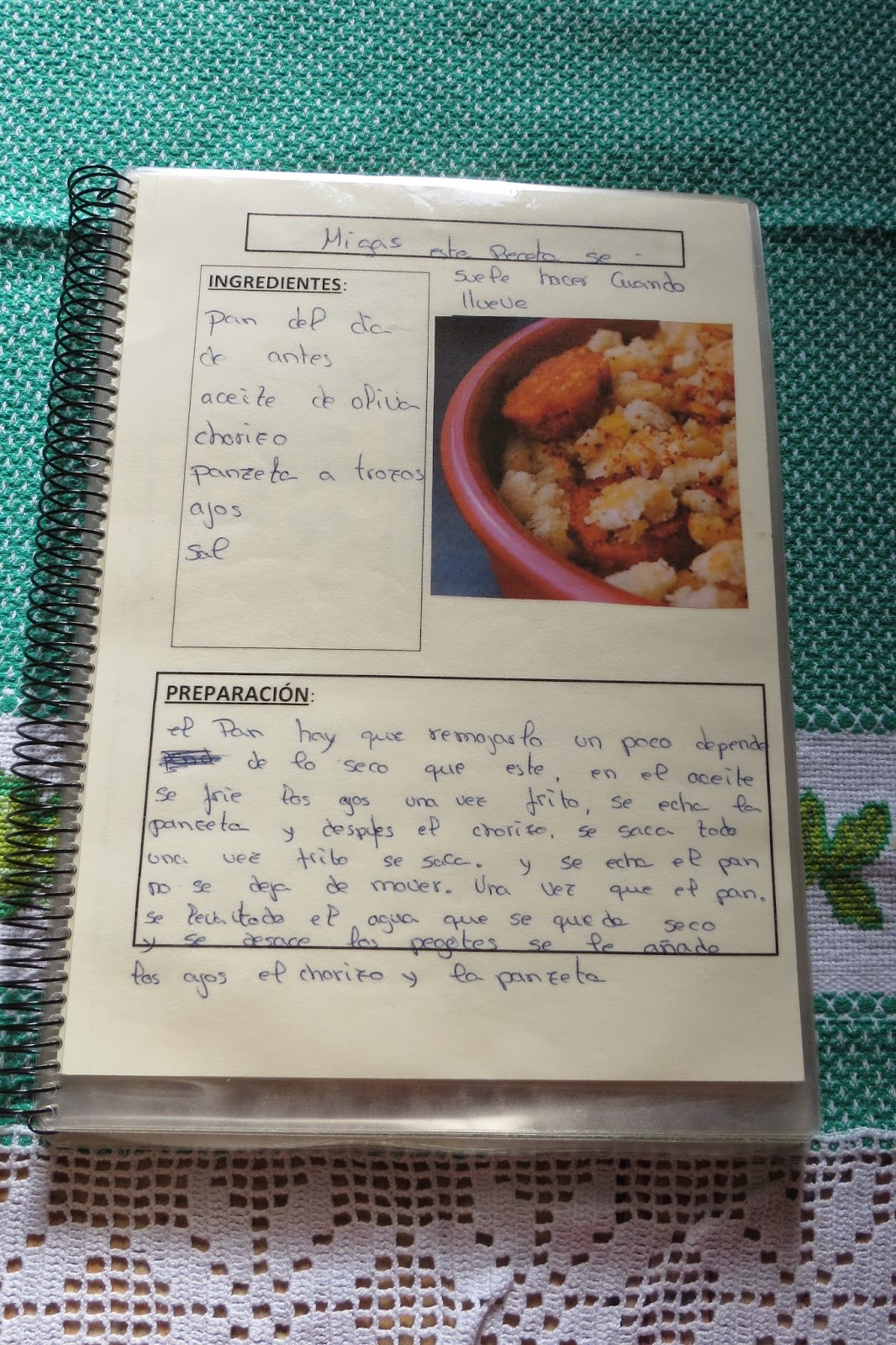 CPR.BEMBEZAR: RECETARIO DE COCINA