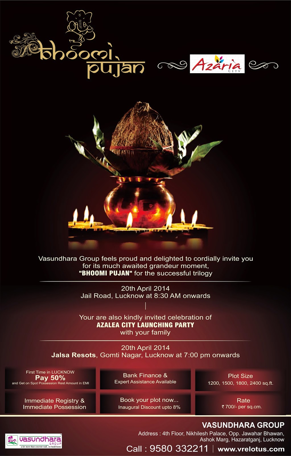 AD GRAPHIC ONLINE: News Paper Bhoomi Poojan Ad