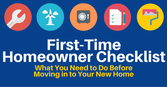First Time Homeowner Checklist