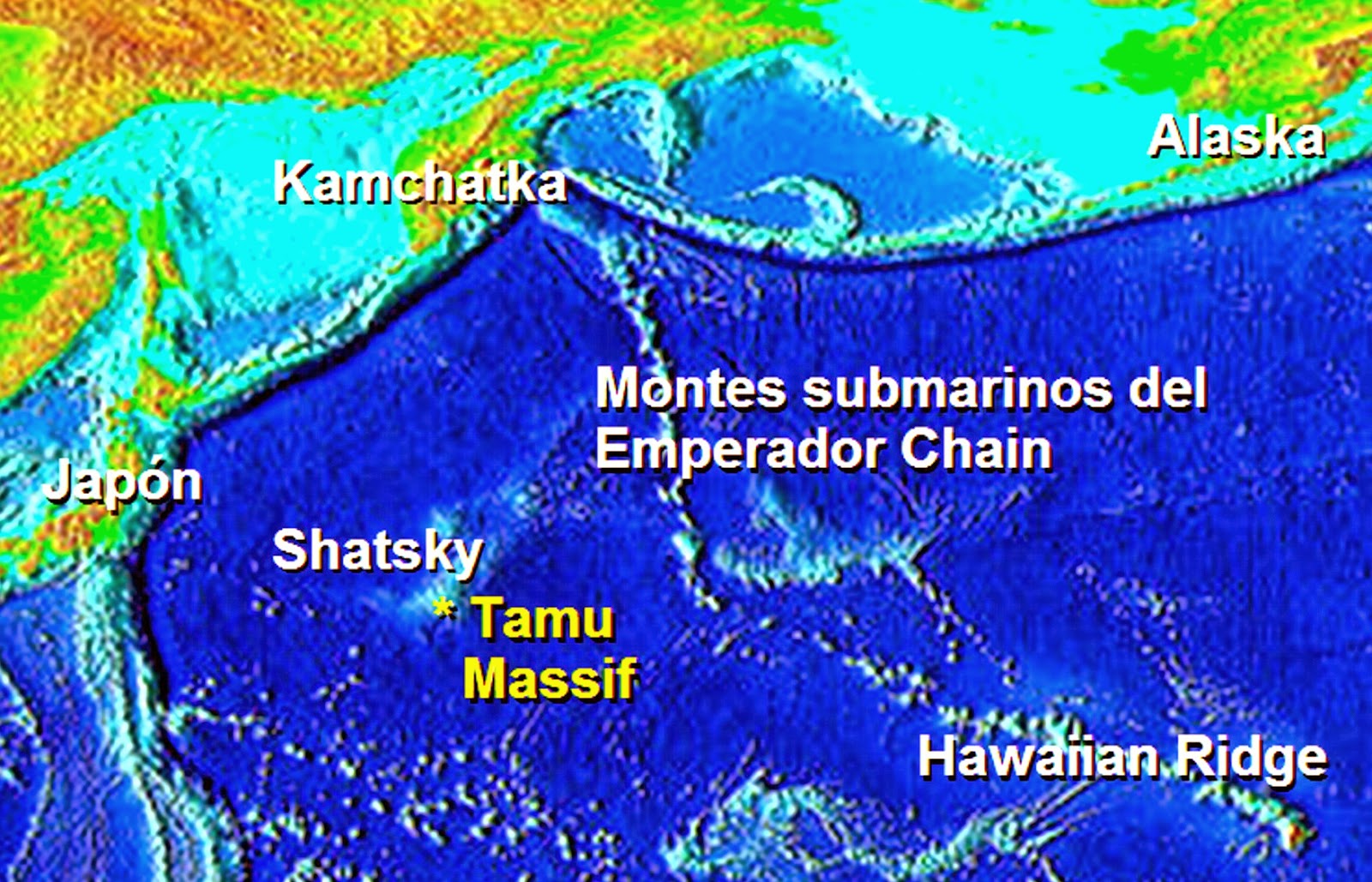 RED DE ESTRELLAS: VOLCÁN TAMU MASSIF