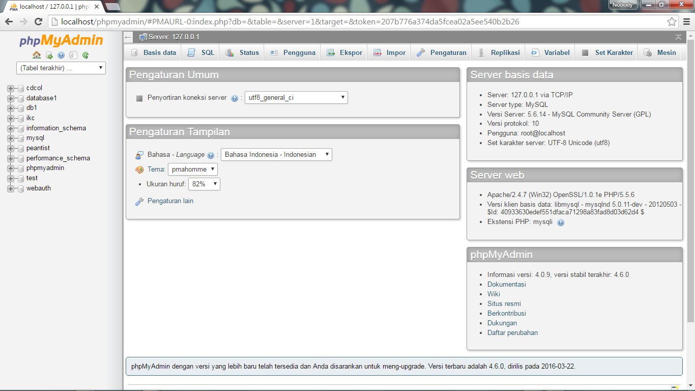 Membuat dan Koneksi Database Mysql Dengan Phpmyadmin | Bedeez.