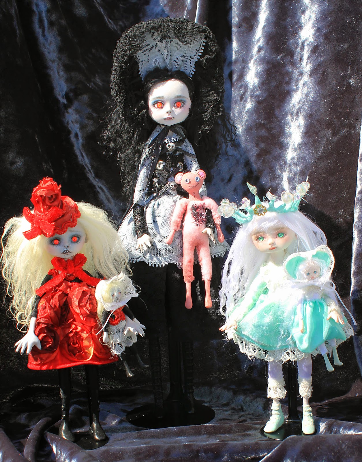 Anne Marie Gibbons Lil' Poes OOAK goth dolls and monsters.: Victorian ...
