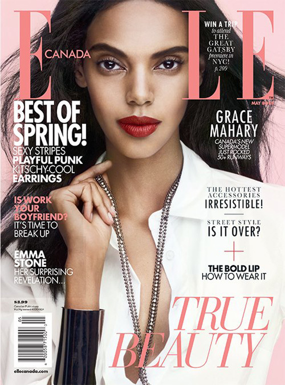 Bang! Magazine.: African Model: Grace Mahary covers Elle Canada May 2013