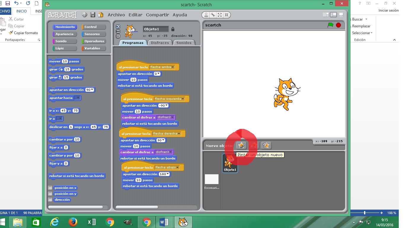 MANUAL DE SCRATCH : pasos para crear un objeto y Pasos para dar ...