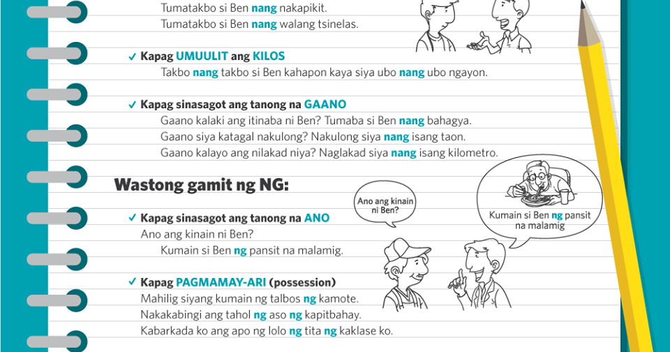 Pinoy Ako: Wastong gamit ng Ng/Nang