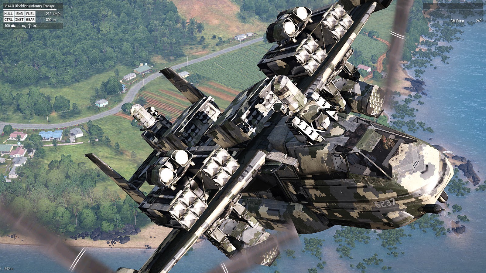 Arma 3 用で空飛ぶ戦艦の DCONs V-44 Valkyrie MOD | 弱者の日記^^ - Arma 3 MODとアドオン紹介