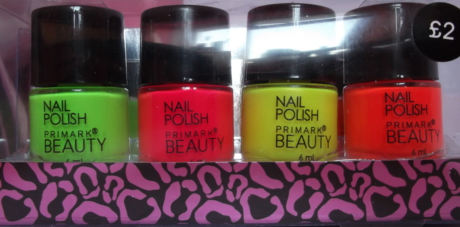 The Nail Art Hobby: Primark Neons swatch