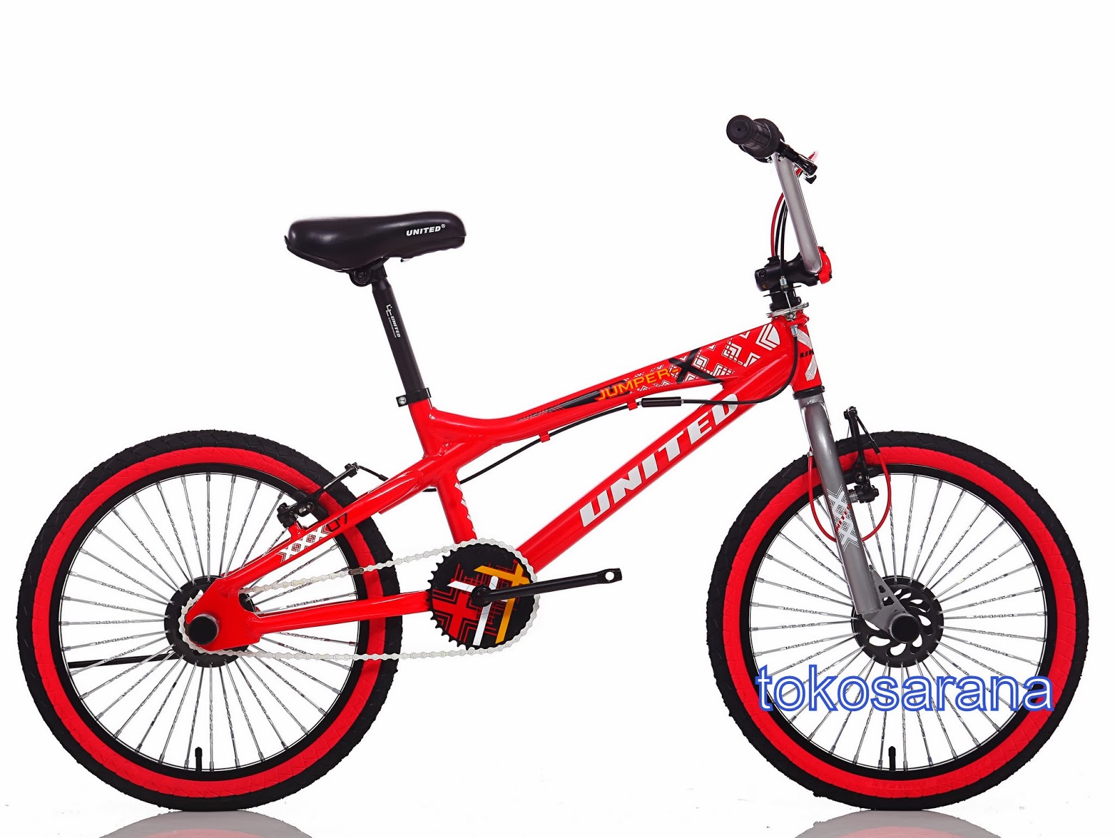 Sepeda BMX United Jumper-X07 Rangka Aloi Freestyle 20 Inci ~ News Untuk ...