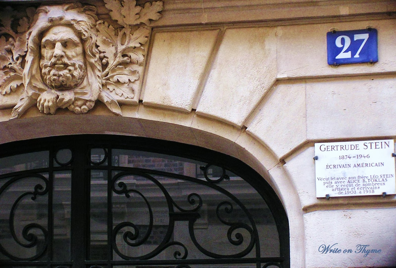 Write On Thyme: The Stein Salon~ 27, rue de Fleurus