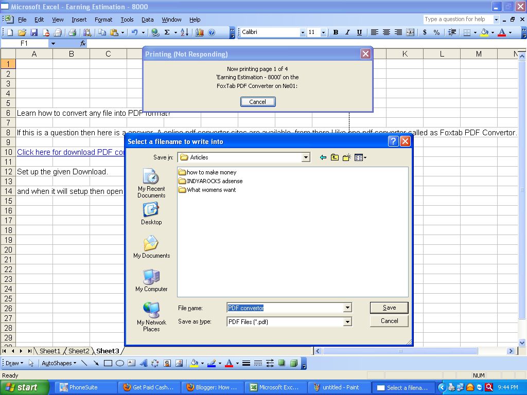 How TO: How to convert into pdf