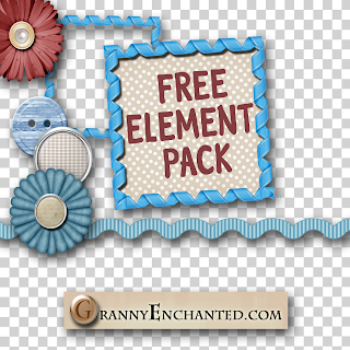 GRANNY ENCHANTED'S BLOG: Free Blue Brown Hearts Digi Scrapbook Elements ...
