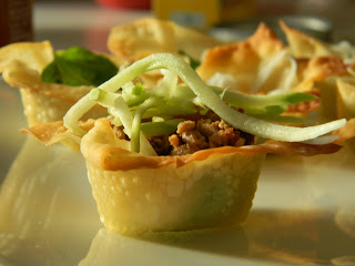 Badger Girl Learns to Cook: Thai Spring Roll Cups