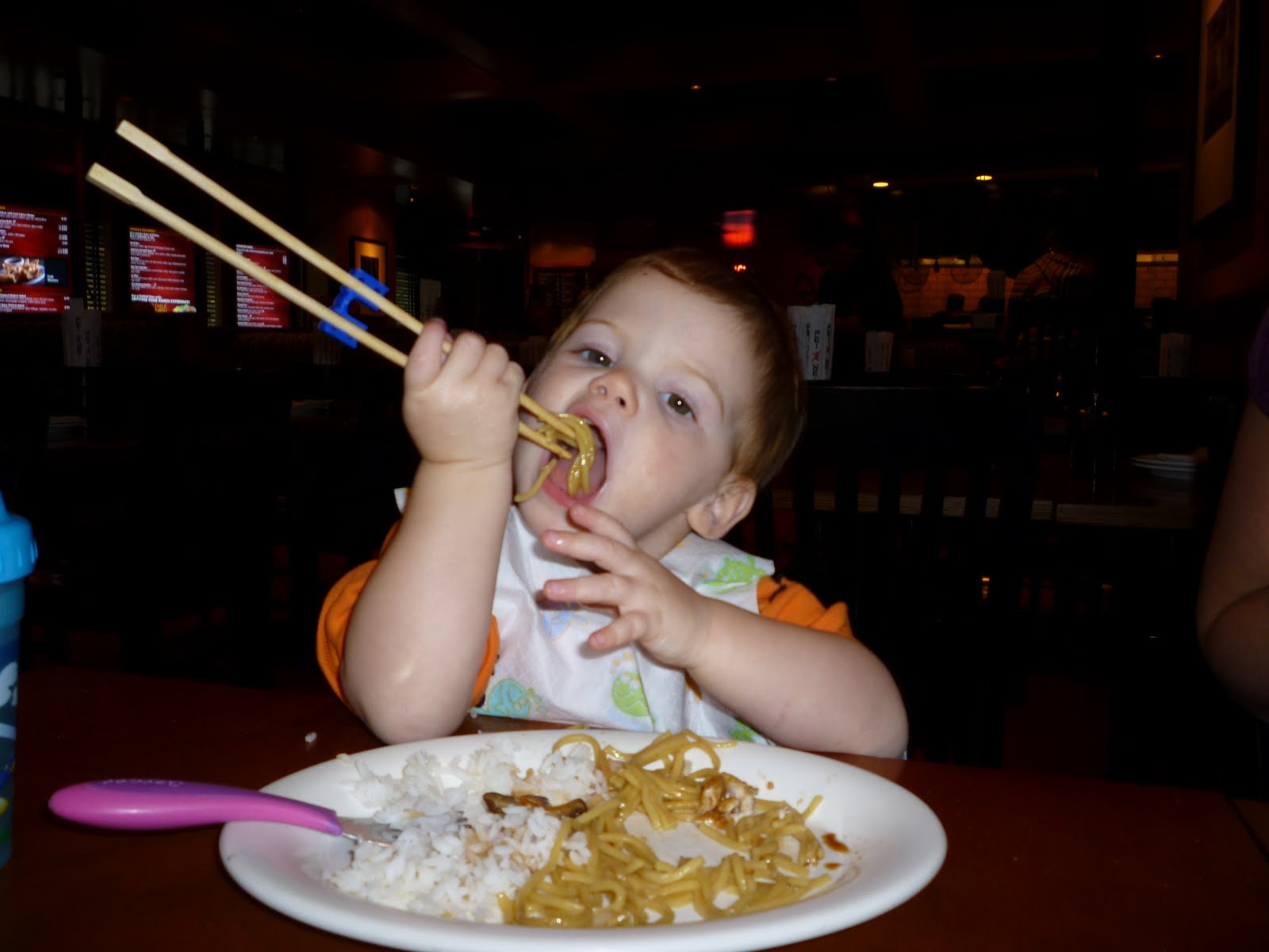 Caskey Family: Chopsticks!