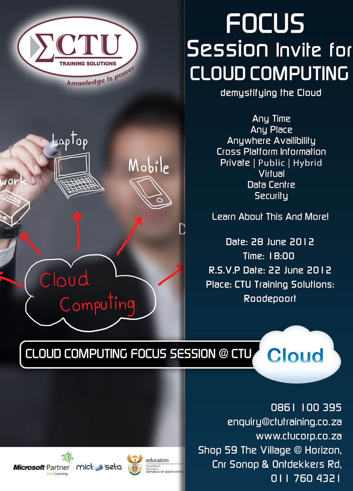 Cloud Computing Focus Session at CTU Roodepoort | CTU Training ...