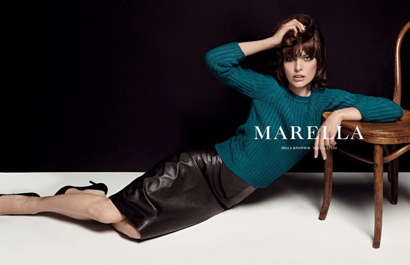 Marella Fall/Winter 2013 Lookbook featuring Milla Jovovich