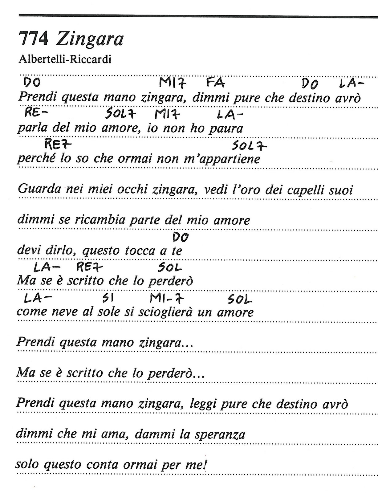 BODI SONČEK: o3 ZINGARA (Iva Zanicchi)