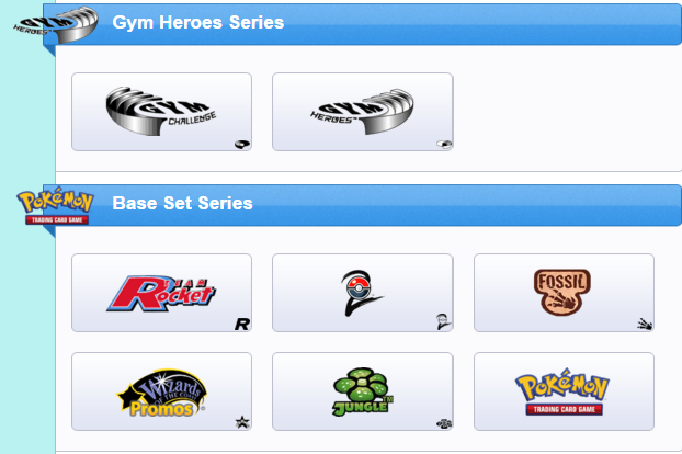 Jimtendo's TCG Collection: Pokemon Set Symbols