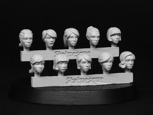 Tabletop Fix: Statuesque Miniatures - New Female Heads