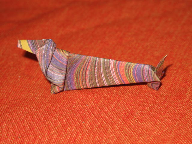 just create every day: dachshund origami