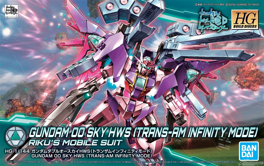 HGBD 1/144 Gundam 00 Sky HWS [Trans-Am Infinity mode] - Release Info, Box art and Official Images
