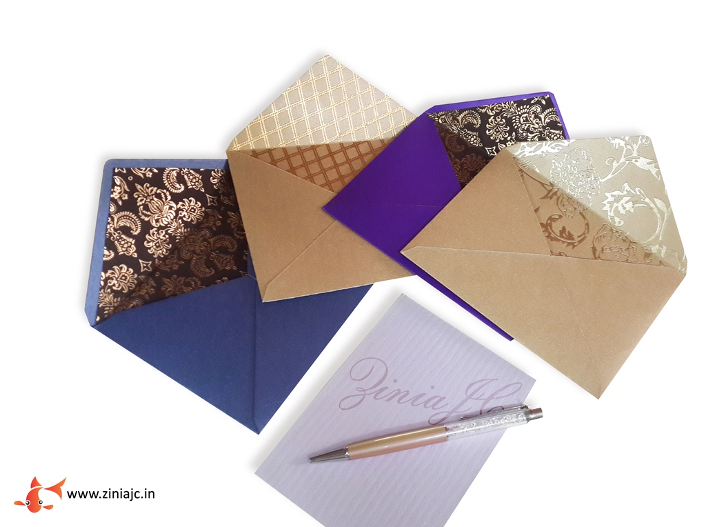 ZINIA JC : Damask Envelopes & Note Cards - Personalized Stationery For ...
