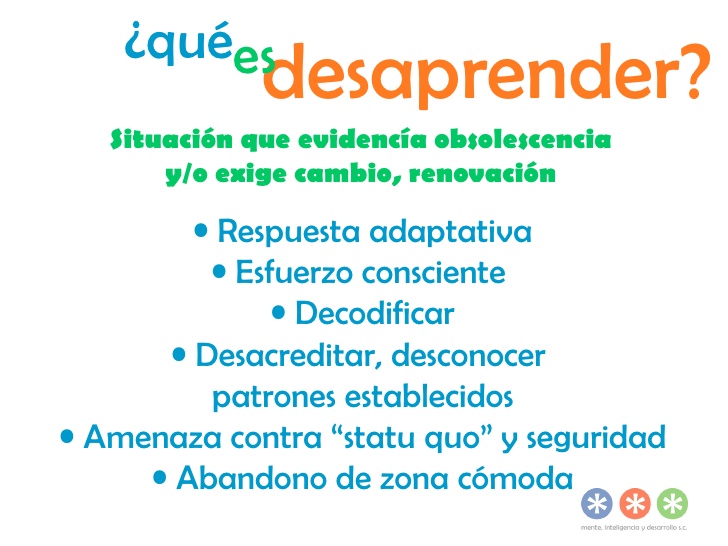 Estilos de Aprendizaje : DESAPRENDER