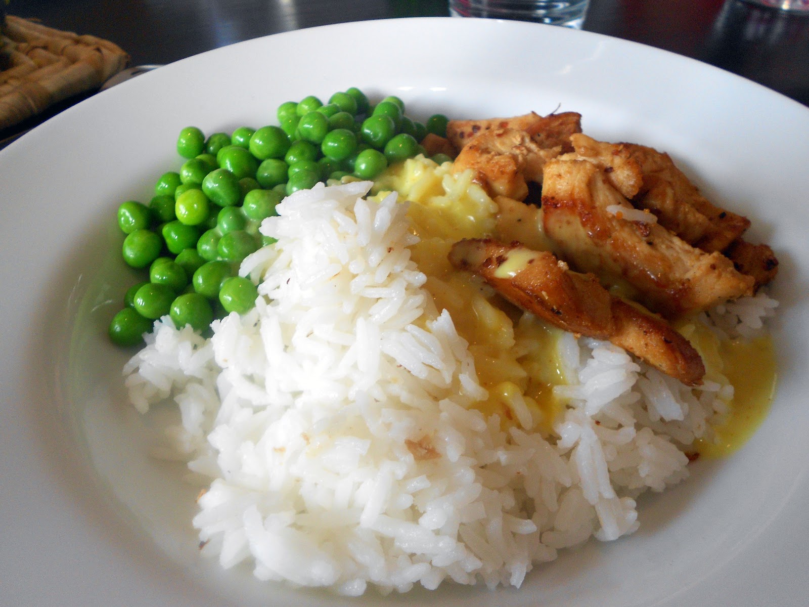 Vad åt vi idag då?: Ris, kyckling och currysås