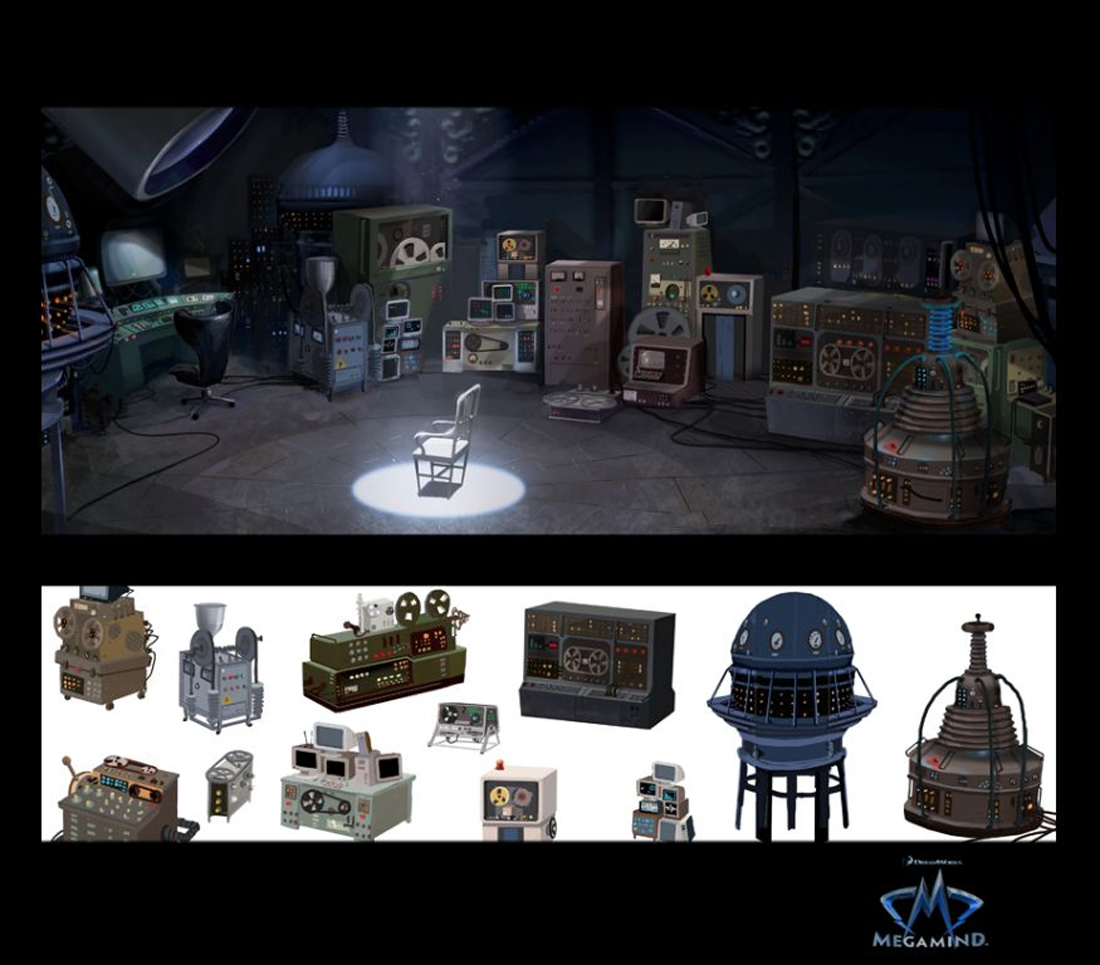 Living Lines Library: Megamind (2010) - Concept Art, Props