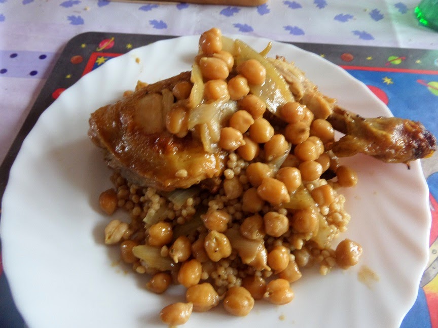 Madhouse Family Reviews: Globe-cooking recipe : Maftoul Couscous (Jordan)