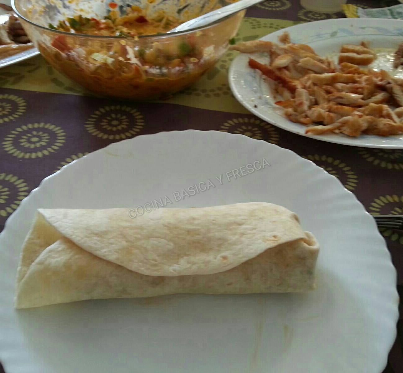 Cocina Basica y Fresca: BURRITOS CASEROS DE POLLO Y LOMO CBF@