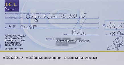 How to Fill check: How to Fill check LCL FRANCE