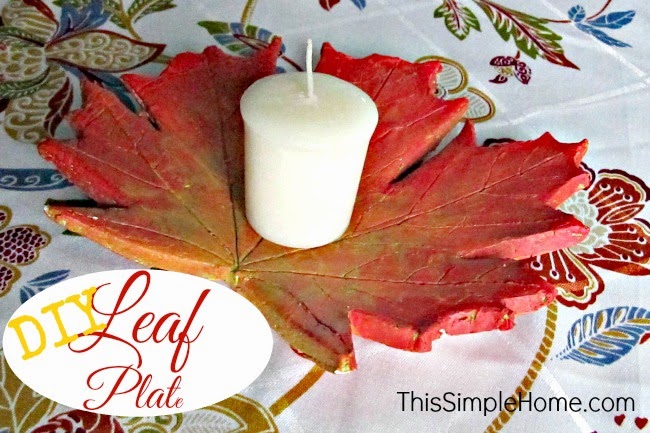 DIY Leaf Plate - This Simple Home