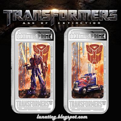 TRANSFORMES,1OZ SILVER PROOF