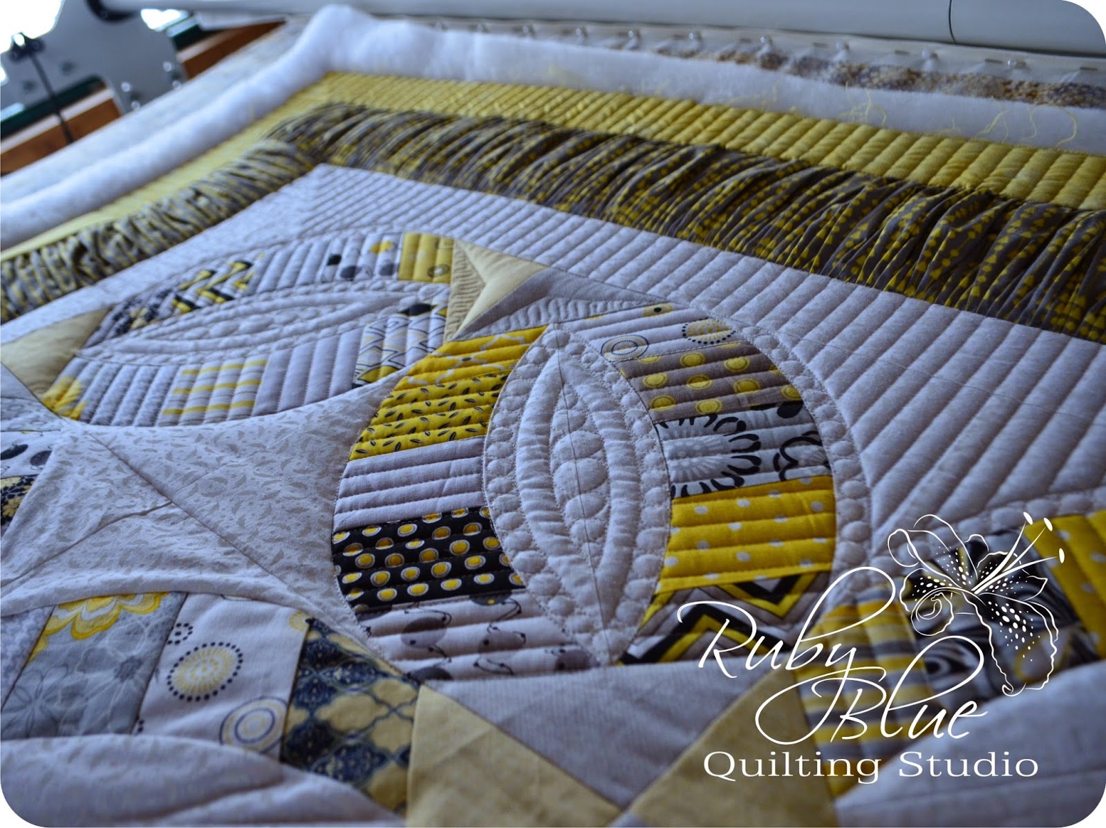 Ruby Blue Quilting Studio: Machine Quilting: Metro Rings