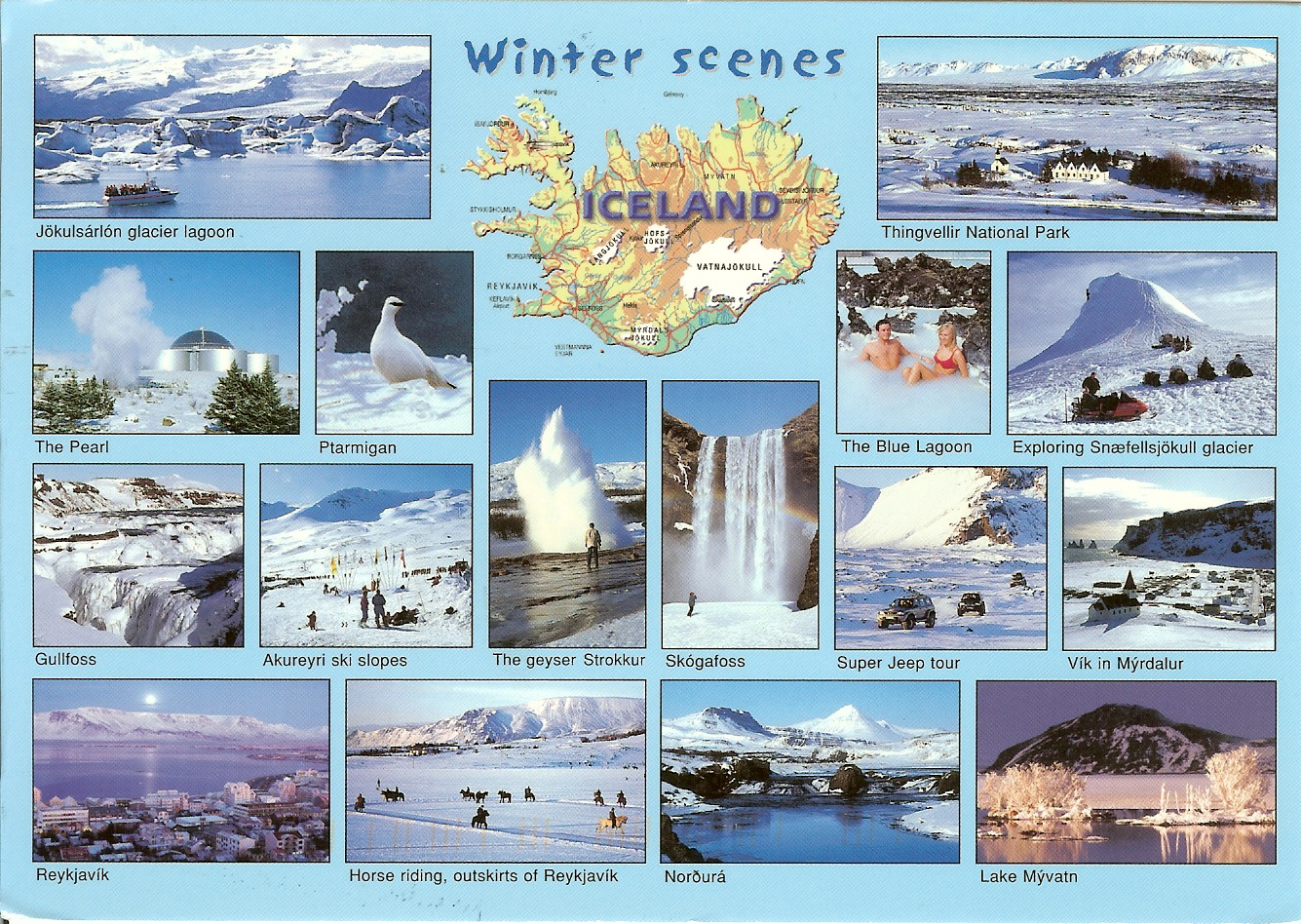 World Traveler Postcard: Vacation RR - Iceland
