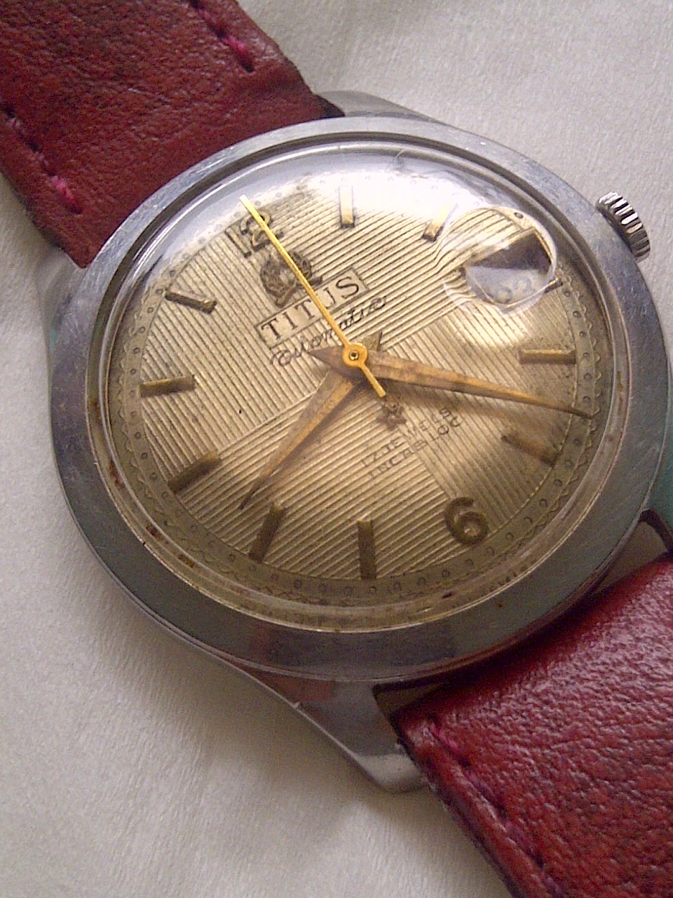 arloji klasik mania: TITUS TITOMATIC DIAL CANTIK