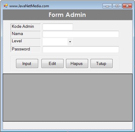Admin form