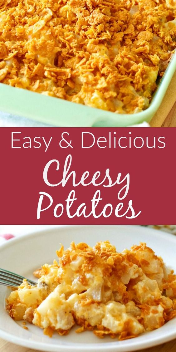 Easy Cheesy Potato Casserole Recipe - Kitchen Needed